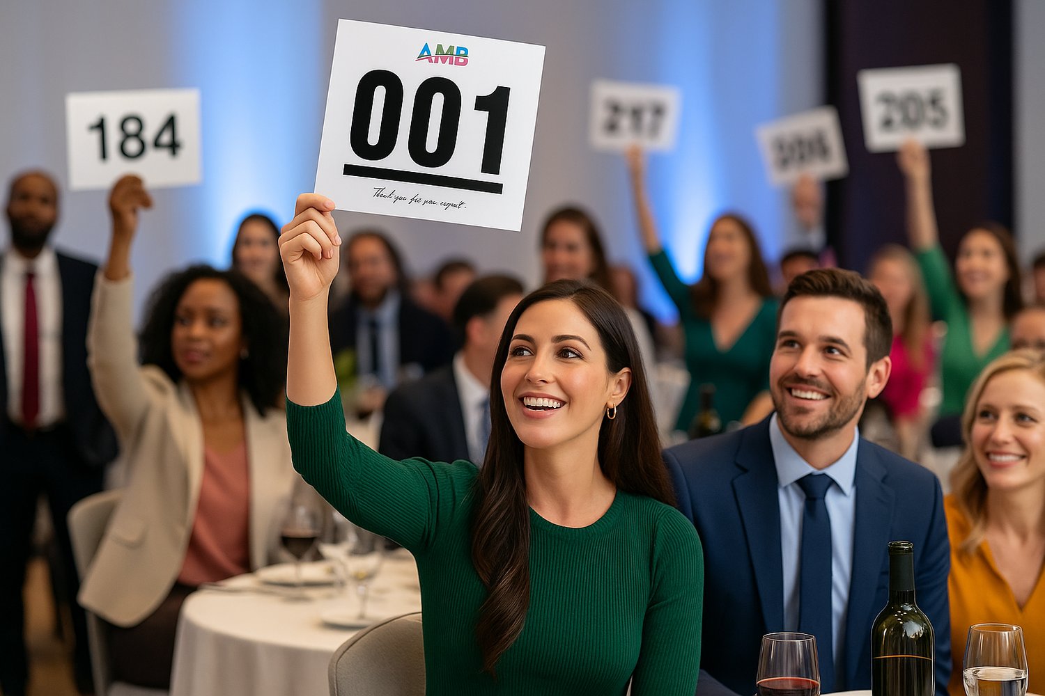 Live Auction Bid Card Templates